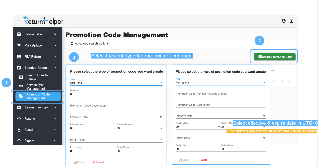 How to Create a Promotion Code That Discounts Shipping Cost in Return Helper – Support Center