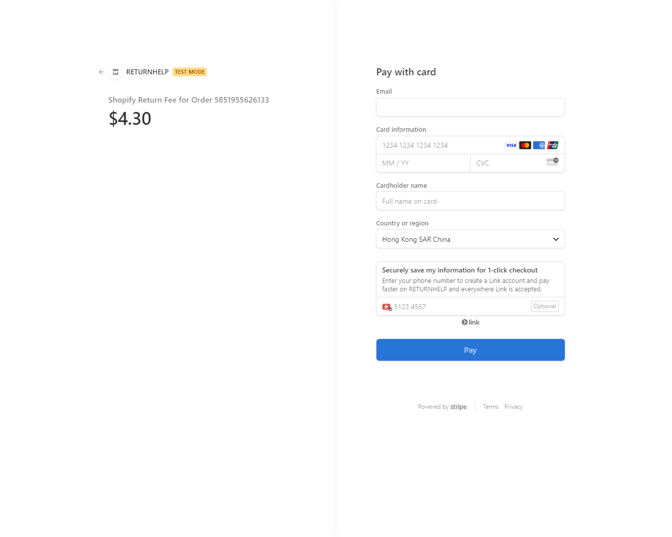 How to Set Up Stripe for Collecting Return Shipping Fees from Buyers – Support Center