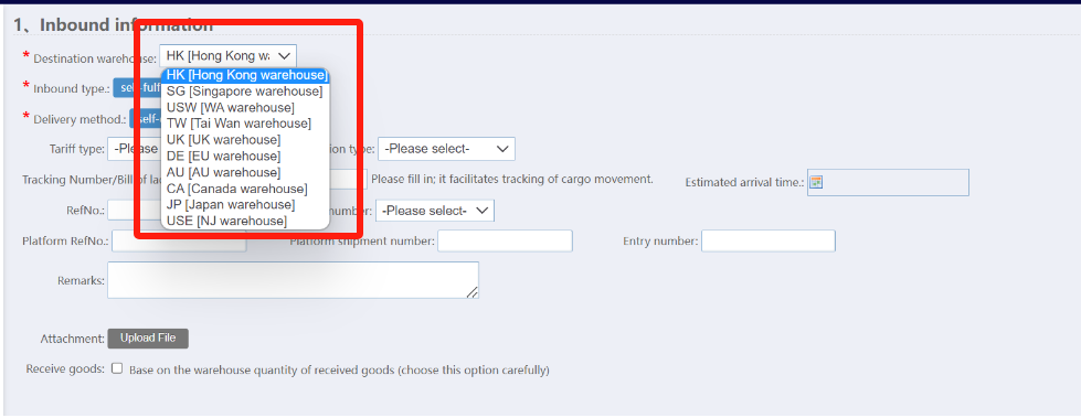 2.Create ASN – Support Center